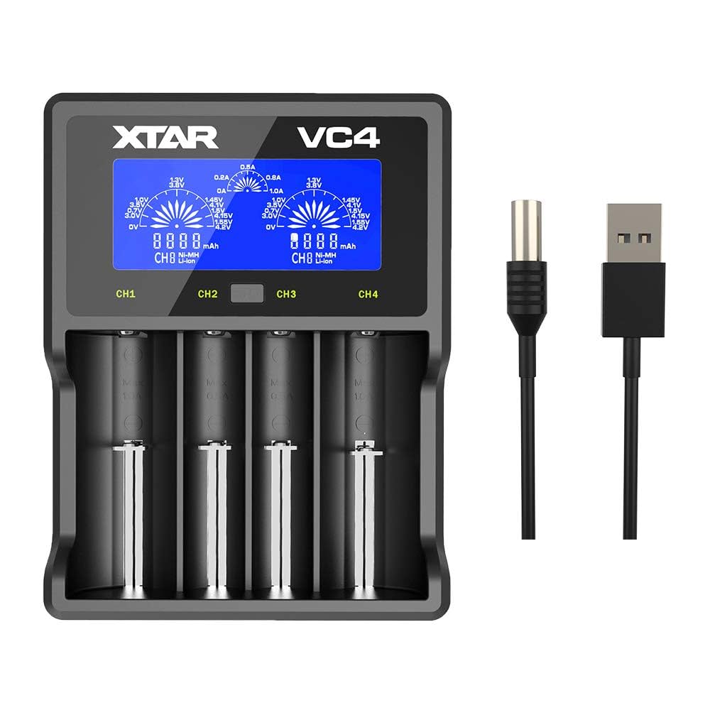 XTAR 18650 VC4 Battery Charger - Guide Thermal USA